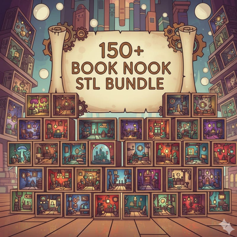 Booknook Stl Files - Etsy