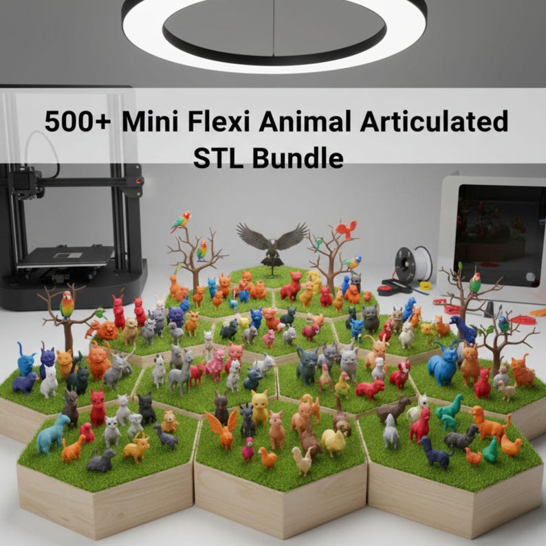 500+ Articulated Flexi Animals STL Bundle (digital Download) - Etsy