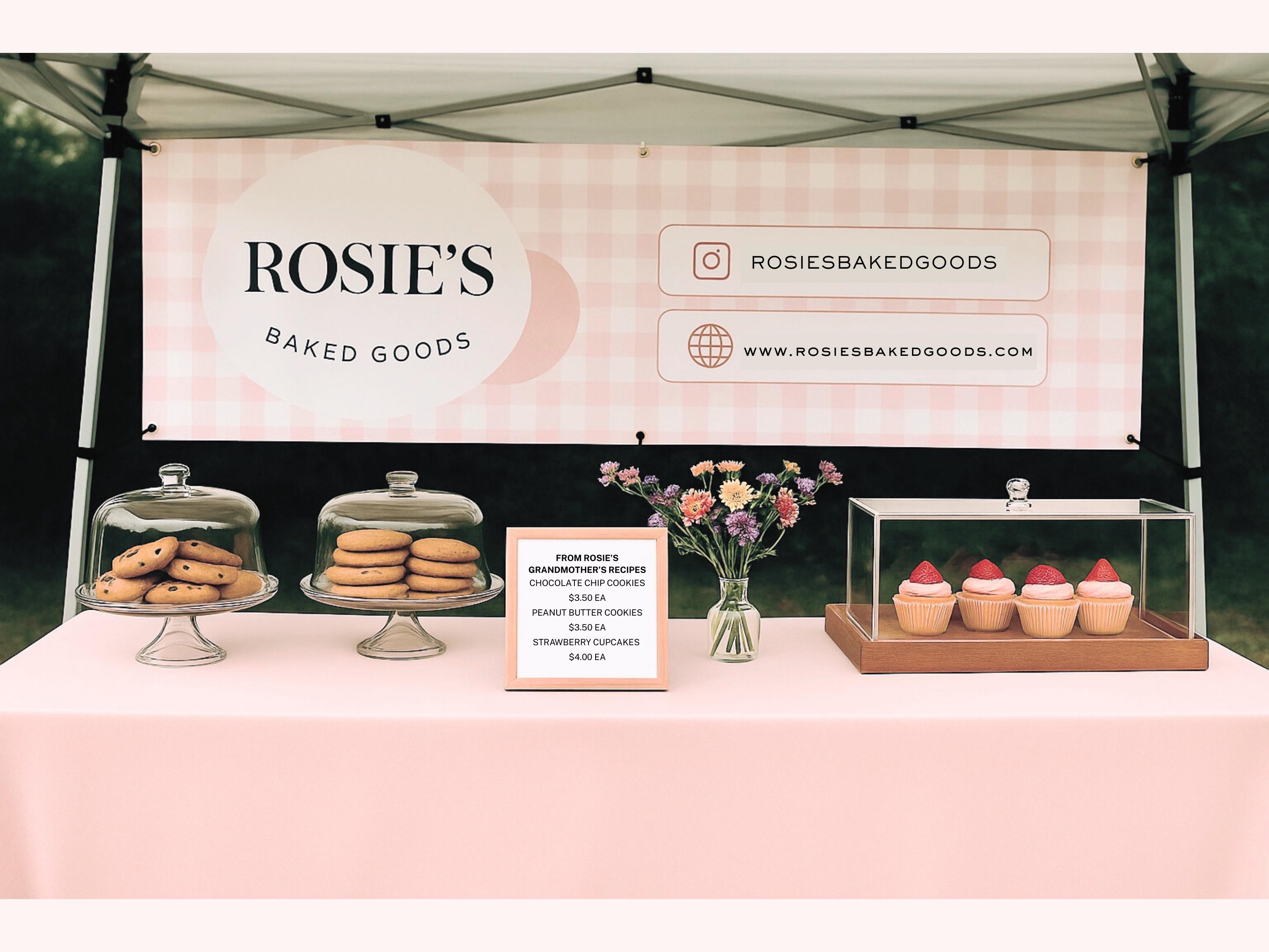 Customizable Farmers Market Banner Personalized Business Backdrop ...