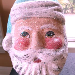 Large Santa Face Paper Mache - Etsy