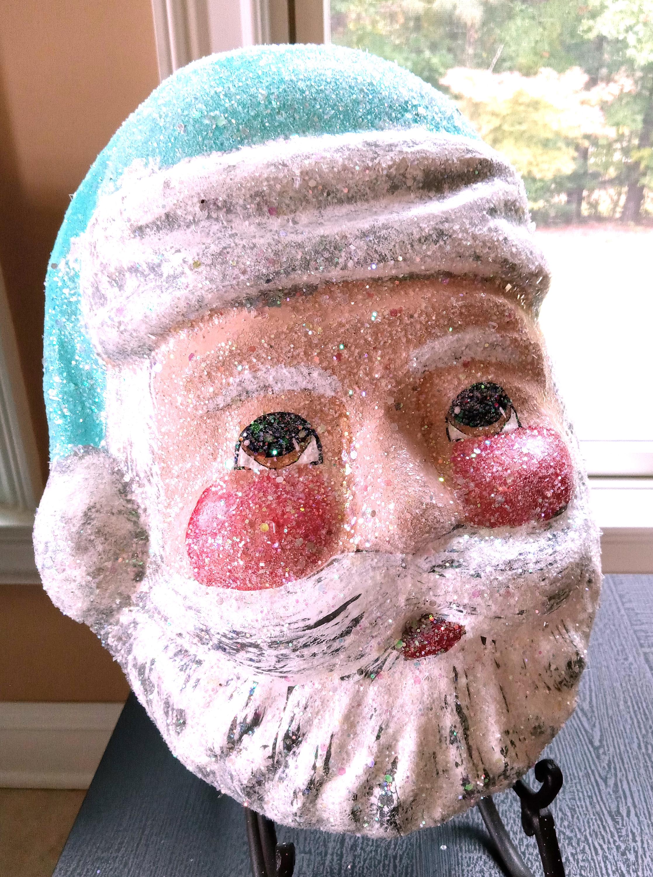Large Santa Face Paper Mache - Etsy