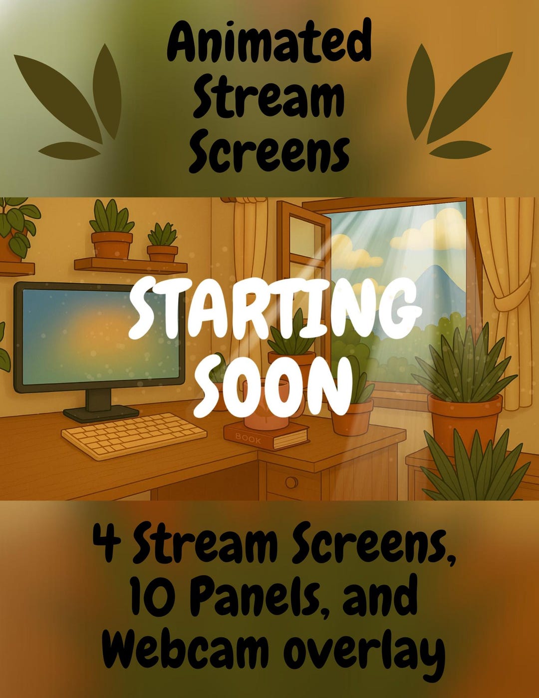 Cozy Plant Stream Overlay Bundle - Etsy