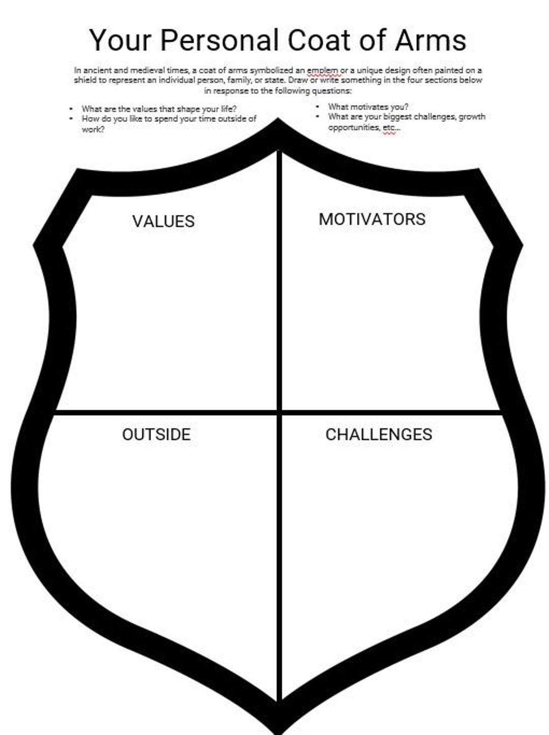 Leadership Activity, Coat of Arms Activity, Training and Development ...