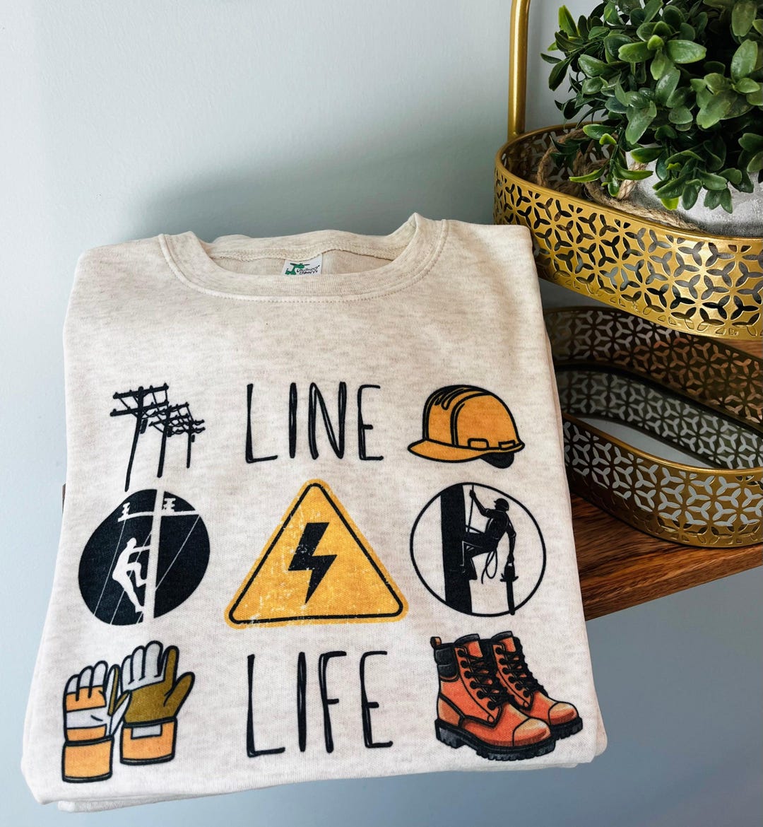 Line Life Boy's Shirt, Boy's Lineman Shirt, Boy Shirt for Child, Shirt ...
