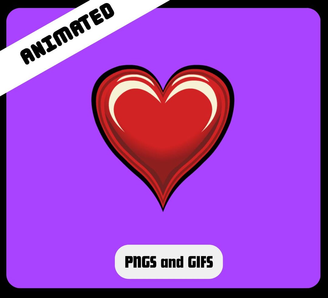 Heart Animated Twitch Emote | Heart Animated Emoji | Perfect for Your ...