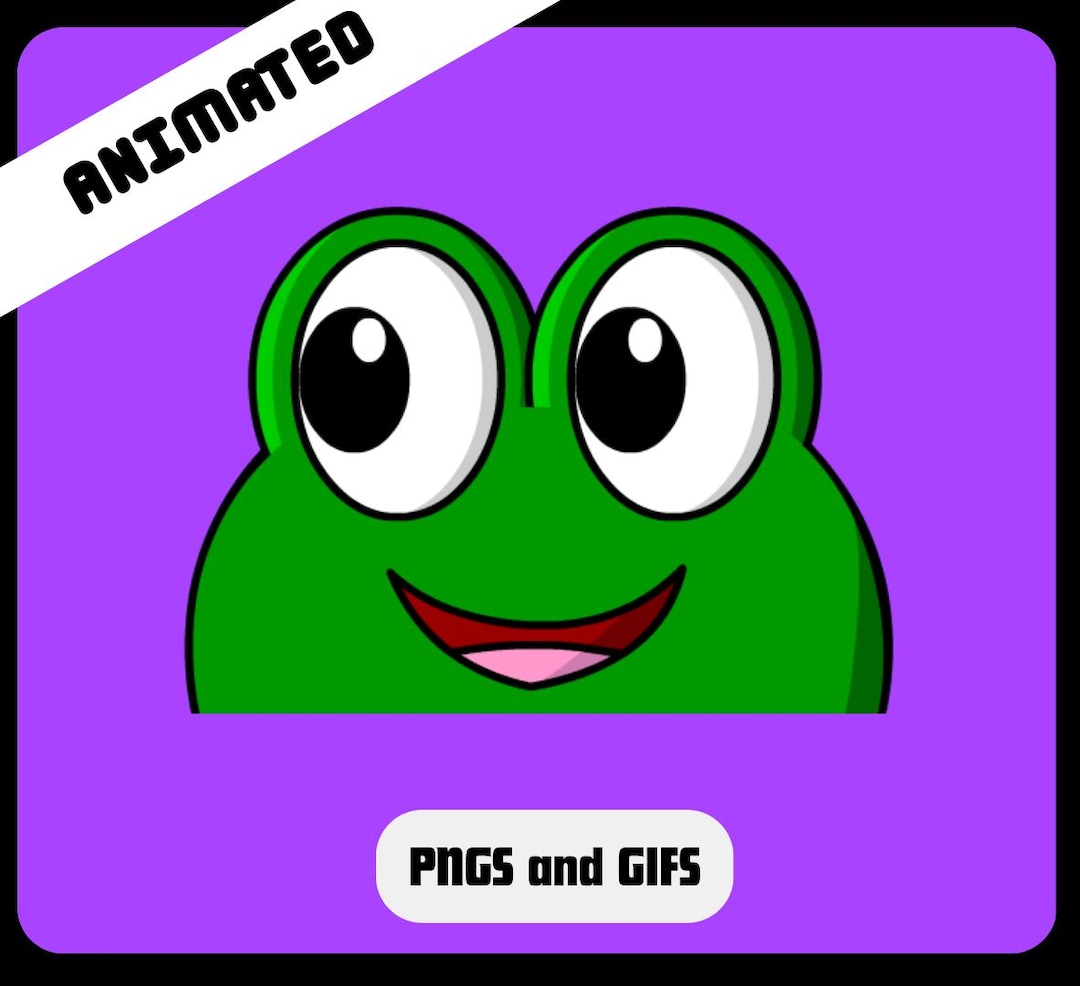 Frog Animated Twitch Emote | Frog Animated Emoji | Perfect for Your ...