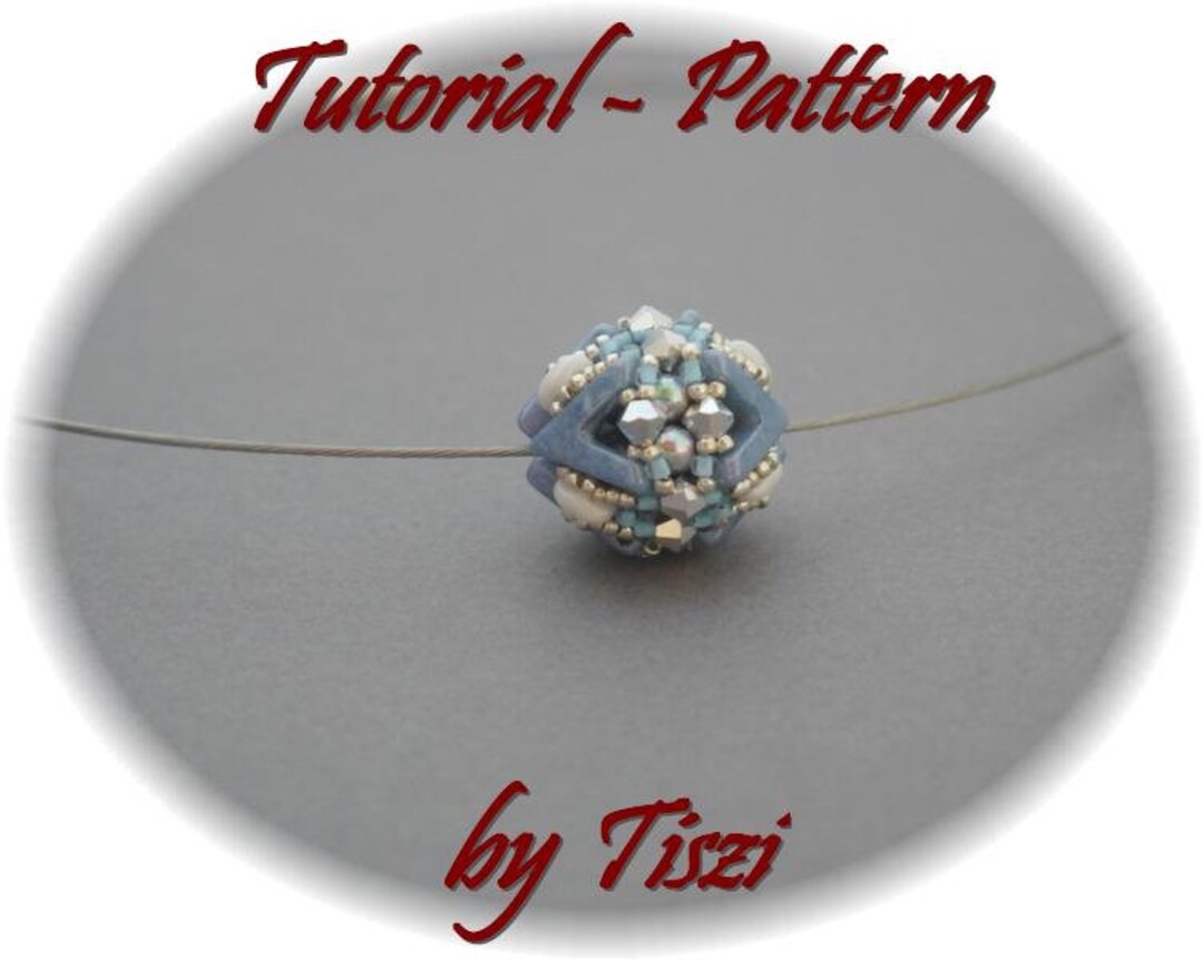 Beading Pattern, Tutorial for Beaded Bead Jente With Ava and Superduo ...