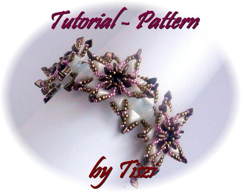 Beading Pattern/tutorial of Beaded Bracelet Relinda With Kheops Pa Puca Beads, PDF Instructions ...