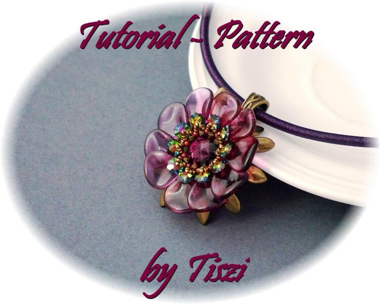 Beading Pattern/tutorial for Beaded Pendant Urzula With Petals, Daggers ...