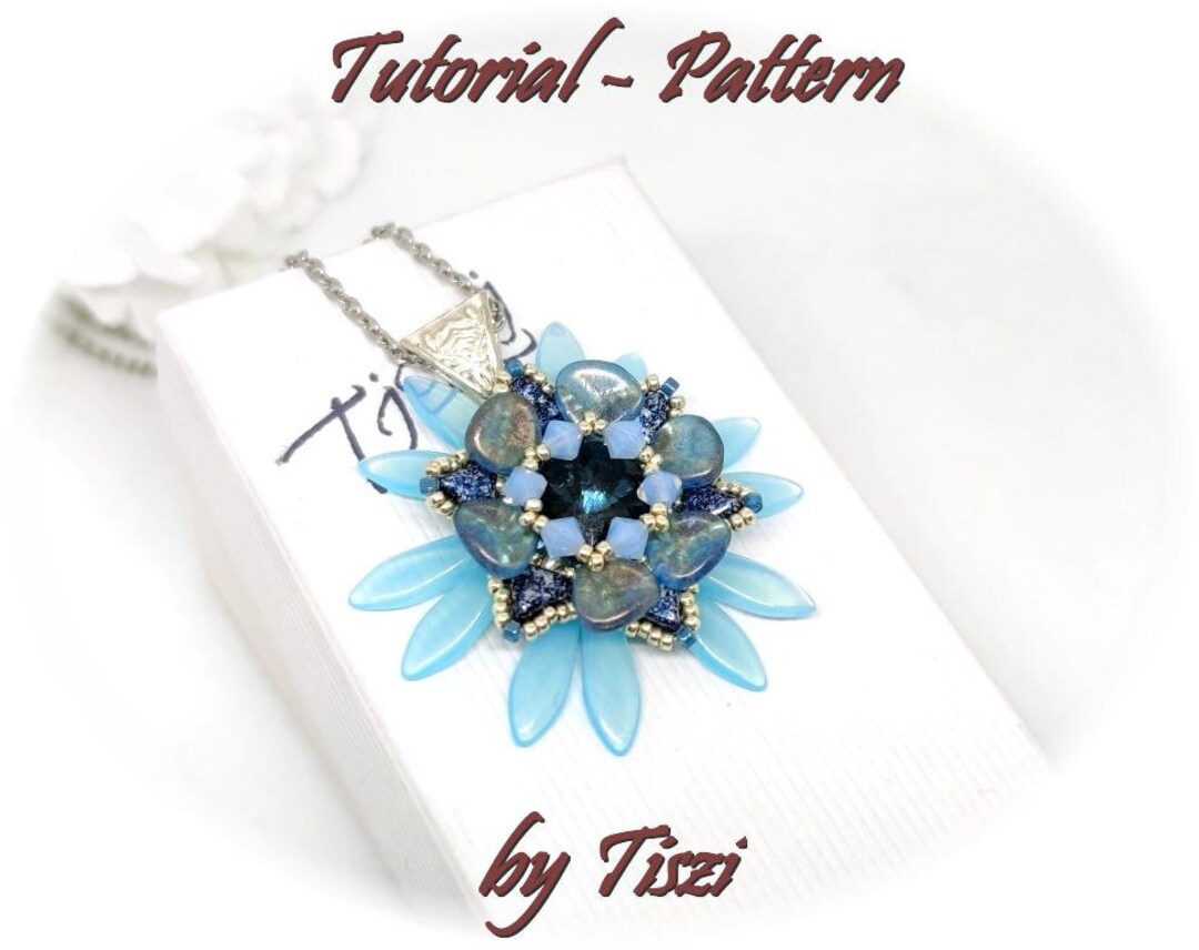 Beading Pattern, Tutorial for Beaded Pendant Filippa With Kheops ...