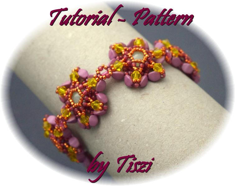 Beading Pattern Tutorial for Beaded Bracelet Riza Pattern - Etsy