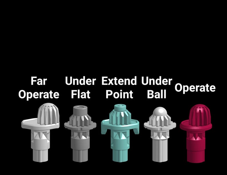 Two Black Custom Beyblade X Bits + BONUS Bit [PETG] - Etsy