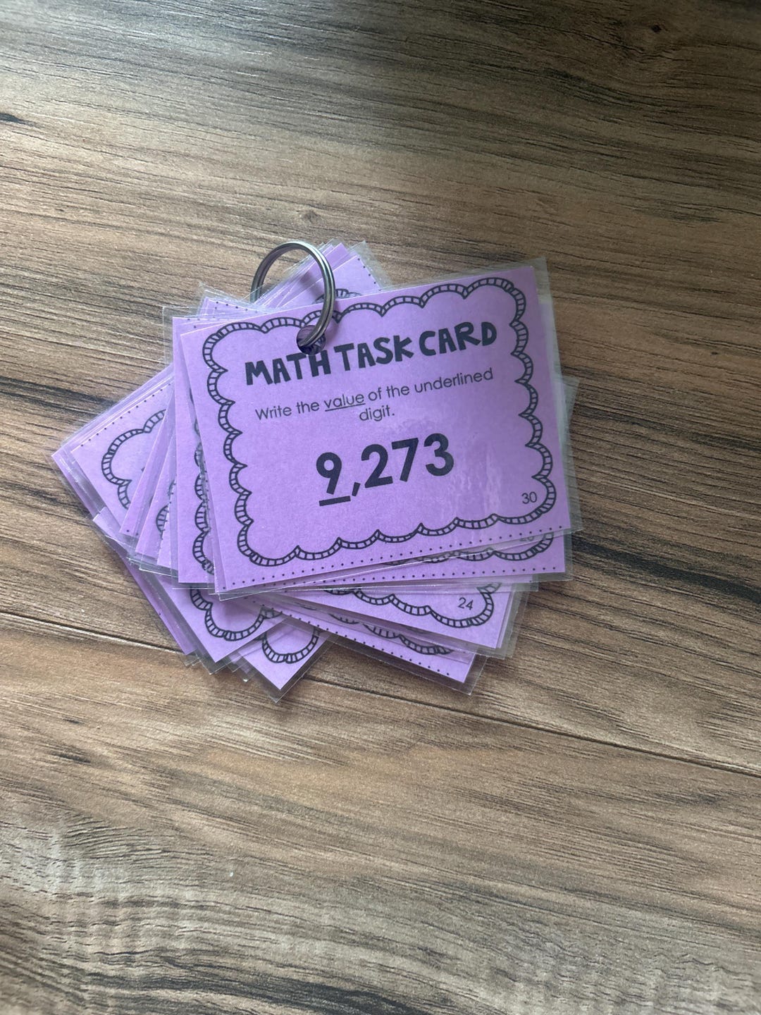 Write the Value of the Underlined Digit Math Task Cards- Teacher Task ...