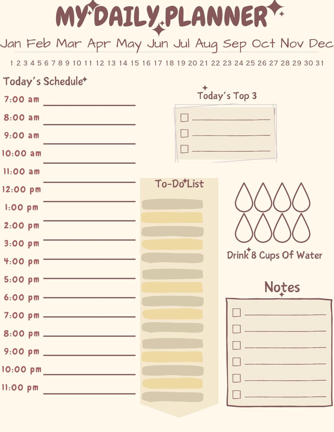 My Daily Planner - Etsy