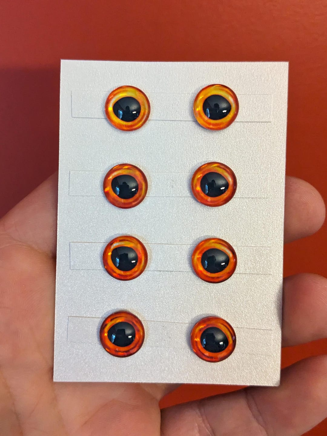 Glass Fish Eyes - Pack #10, 4 Pairs (8 Eyes), Packs Available in 8mm ...
