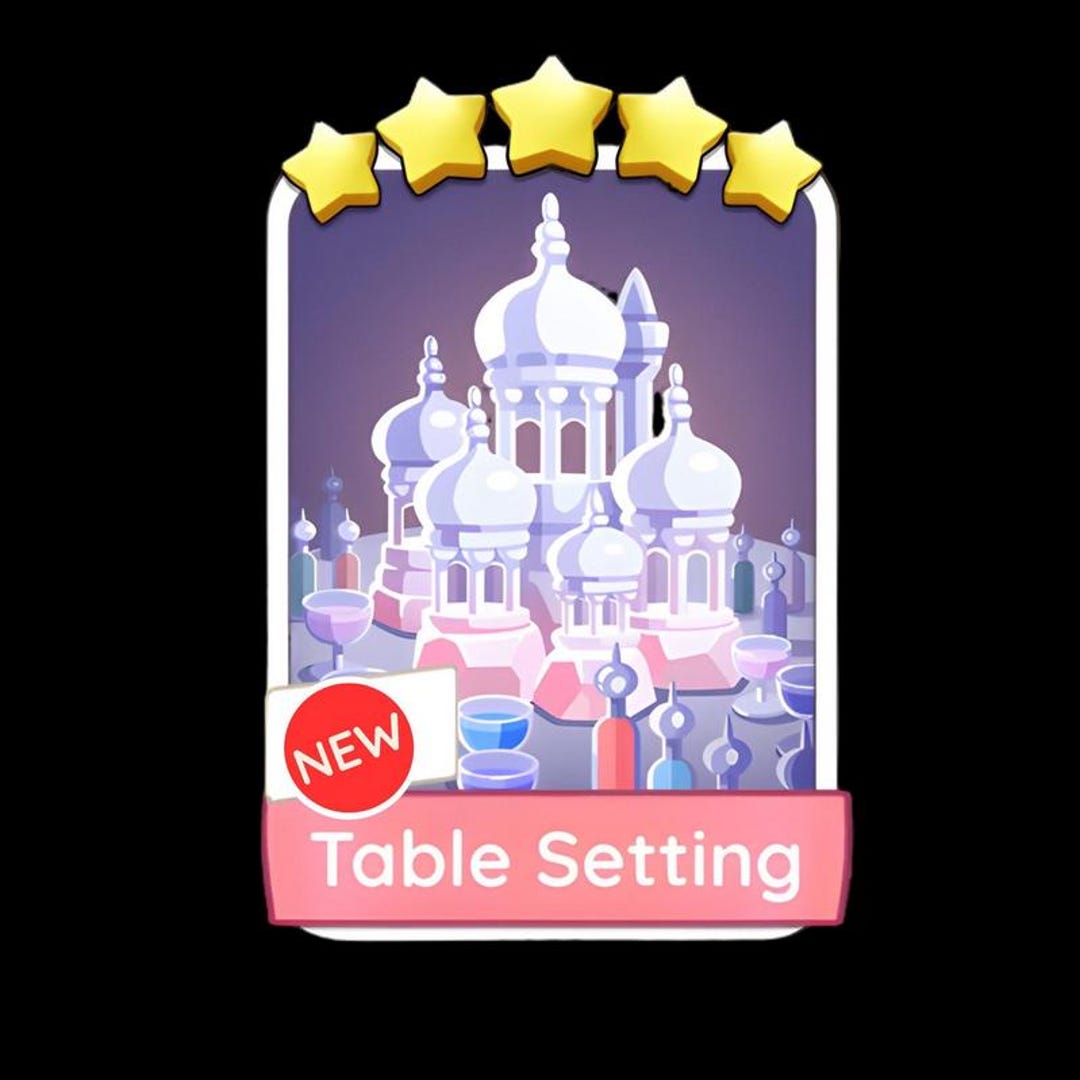 Monopoly GO Stickers Table Setting 5 Stars Set 22 - Etsy
