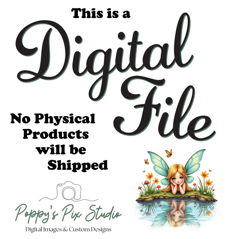 Fairy Illustrations PNG Set: Fantasy Art for POD, Nursery Decor ...