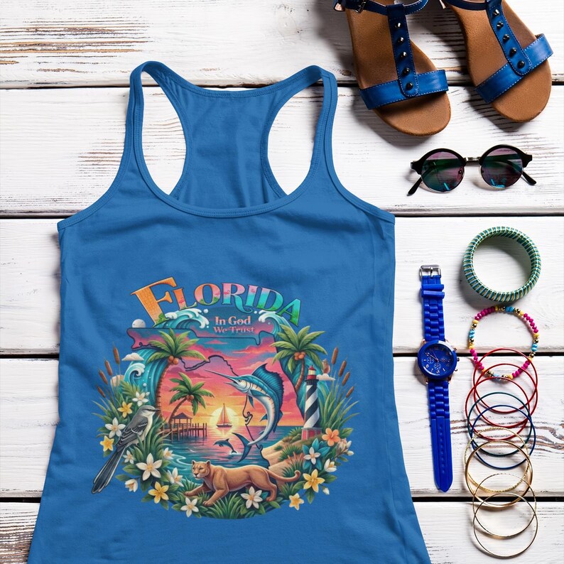 Florida PNG | State Design With Motto | Transparent POD File ...
