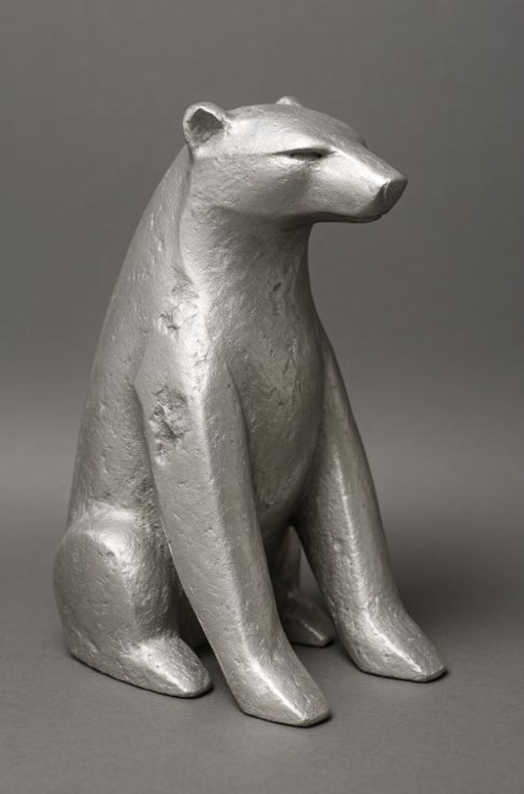 Cast Aluminum Bear Statue – Handcrafted Metal Bear Sculpture – Heavy ...
