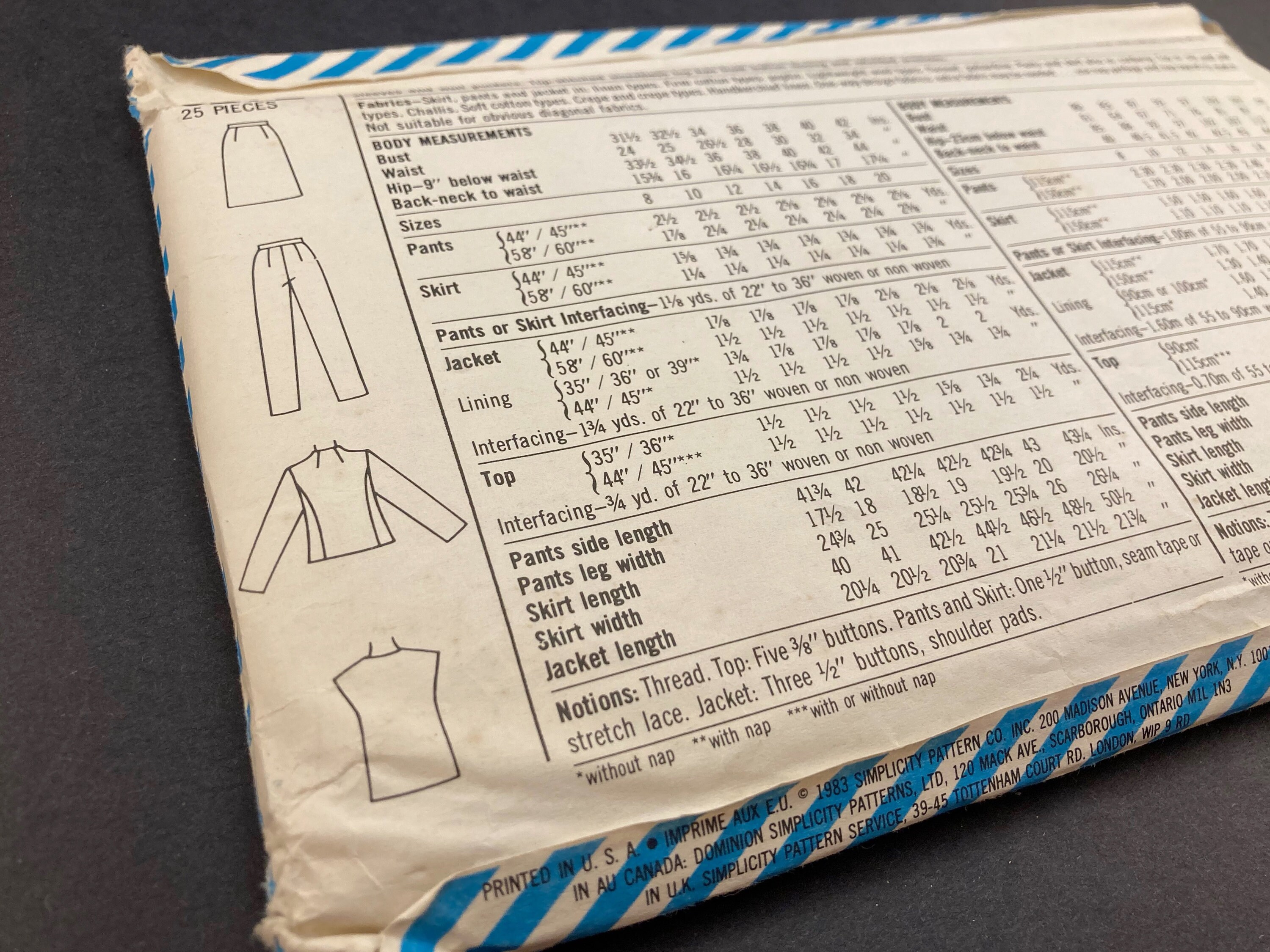 1980s Skirt Suit & Pant Suit Pattern I Womens Pencil Skirt I Womens ...