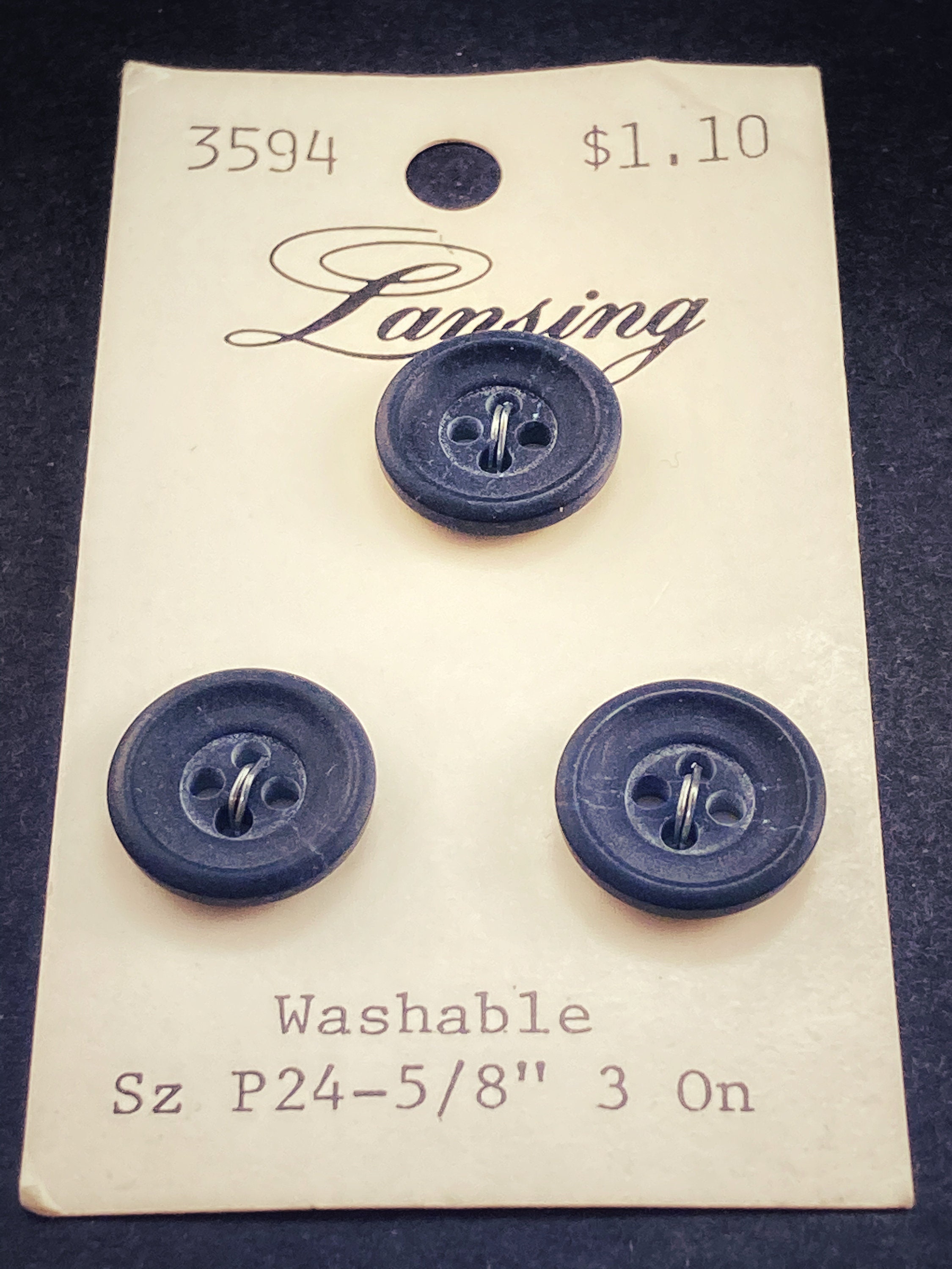 Vintage Blue Matte Finish Buttons I Navy Buttons I Shirt Buttons I ...