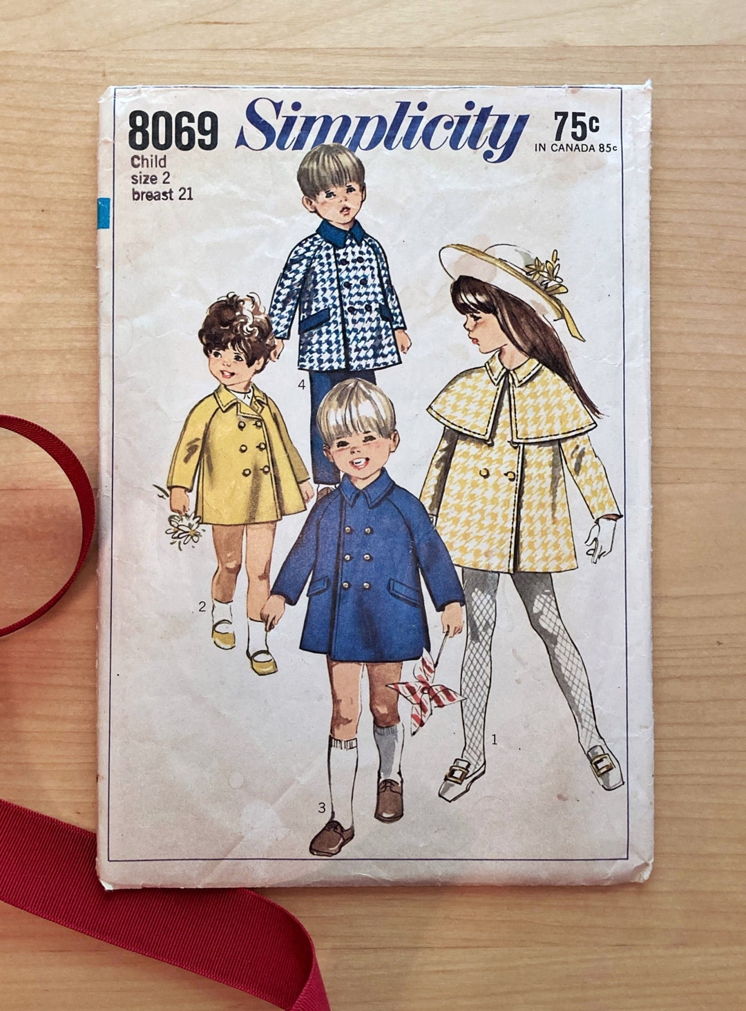 Childrens Long Coat Pattern: Rain Coat, Cape Coat Pattern, Swing Coat ...