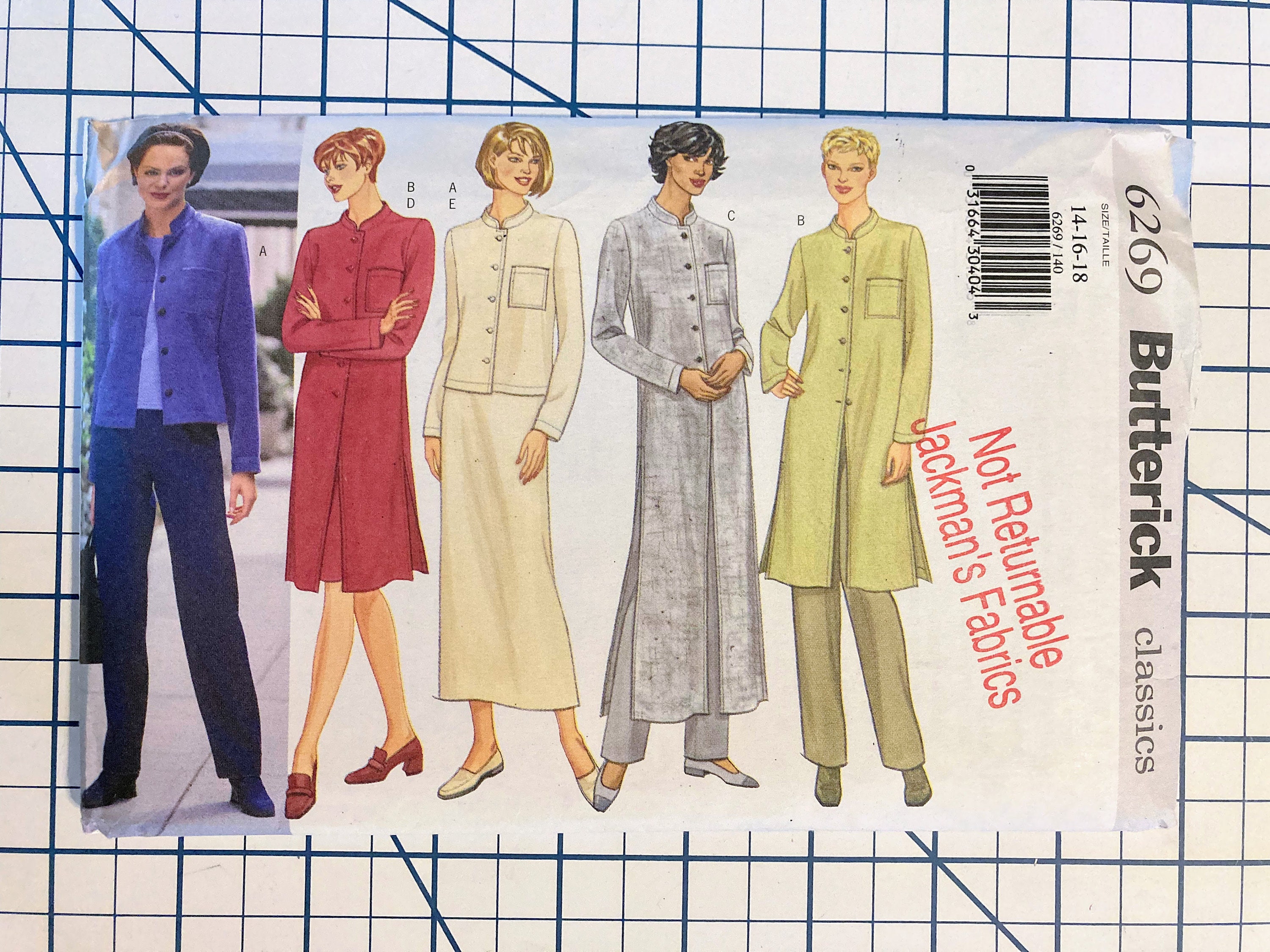 Vintage (1999) Uncut Butterick Pattern 6269 - Etsy