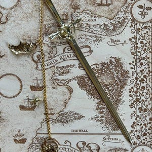 ACOTAR Sword Bookmark With Charms - Etsy