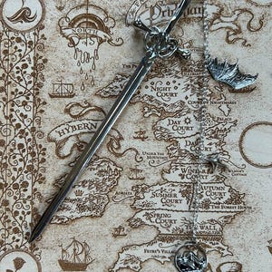ACOTAR Sword Bookmark With Charms - Etsy