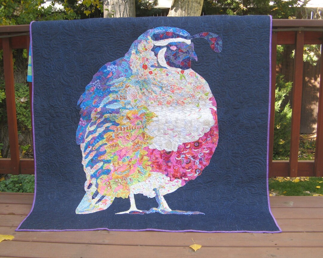 Quilted Quail Wall Hanging - Etsy