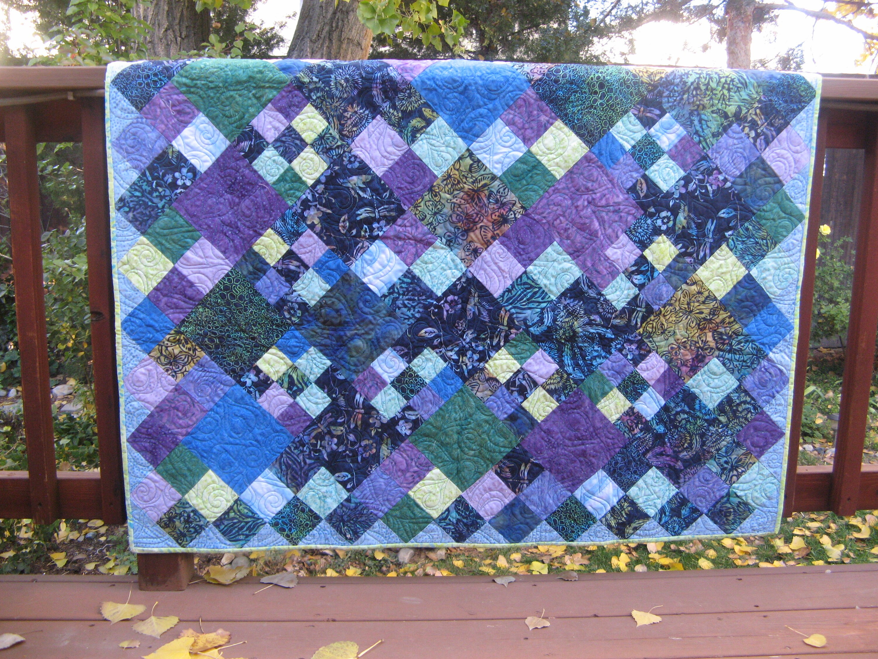 Susie's Blue Batiks Quilt - Etsy