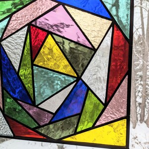 Patchwork Stained Glass Panel - Etsy