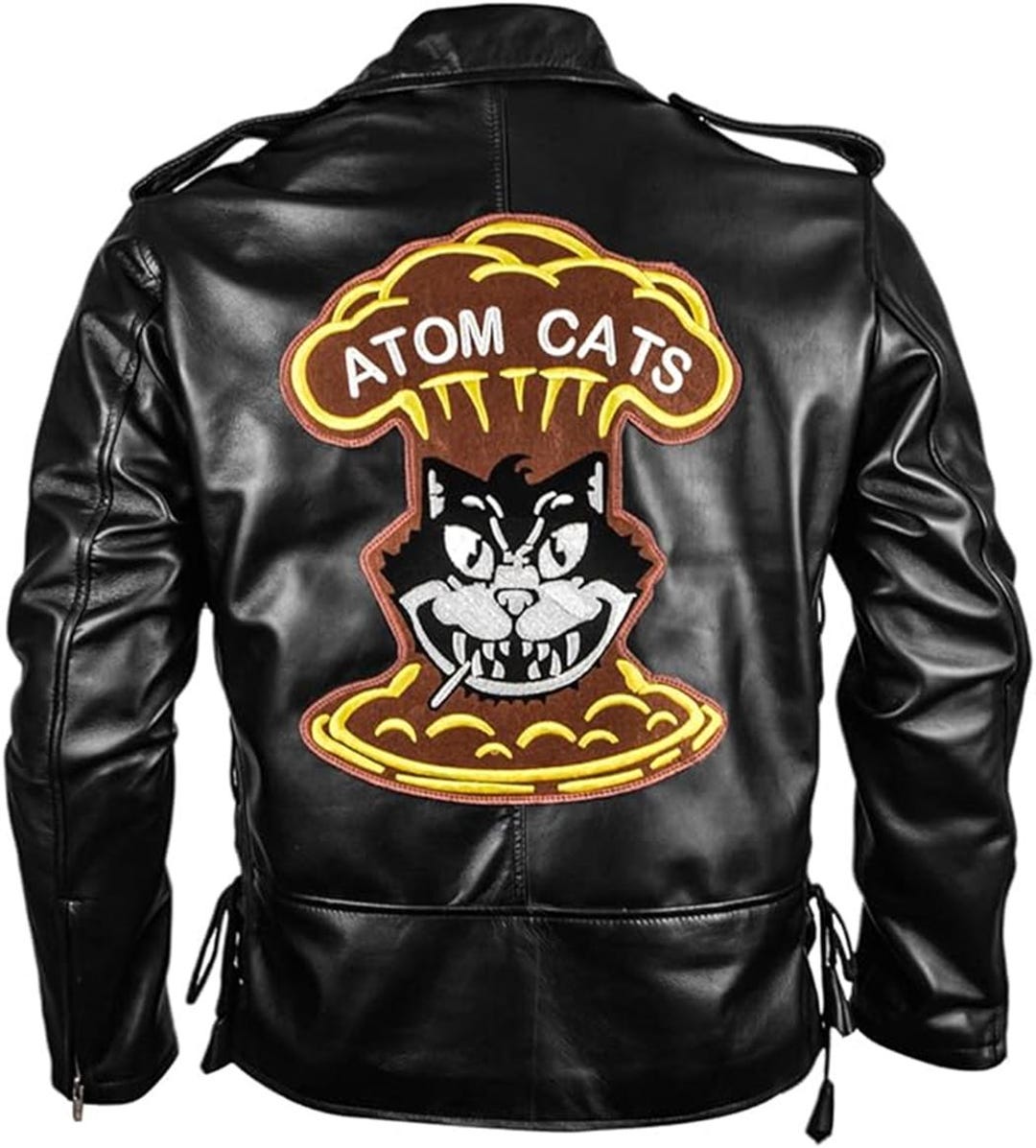 Men's Motorcycle Jacket | Atom Cats Biker Jacket | Real or Faux Leather ...