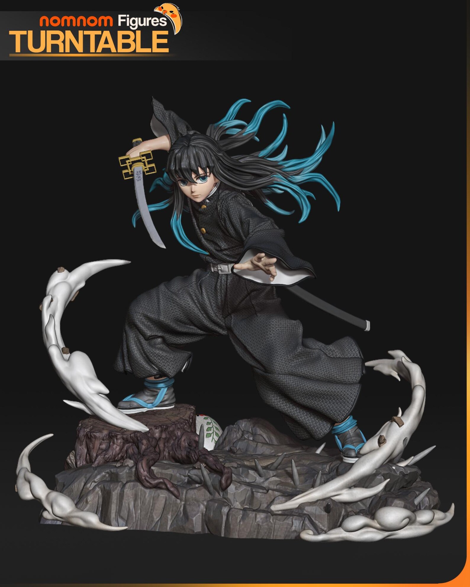 Muichiro - Demon Slayer - 3D Resin Print Figure - Etsy