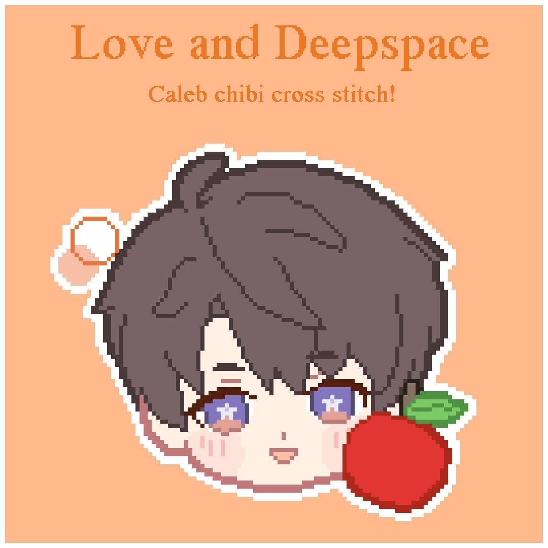 Love and Deepspace Caleb Chibi Cross Stitch Pattern - Etsy
