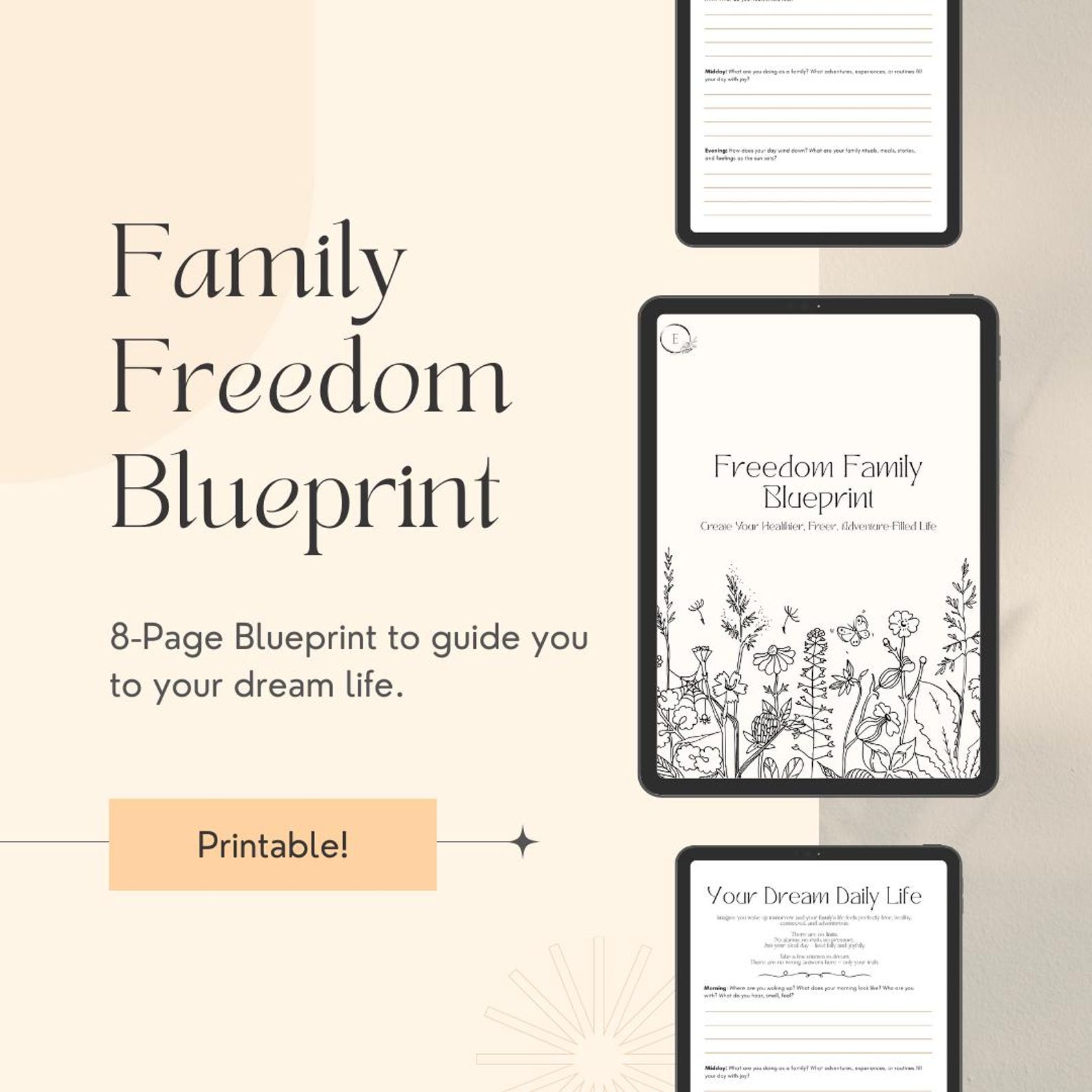 Freedom Family Starter Blueprint | Family Adventure Planner | Natural ...
