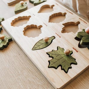 Montessori Leaf Puzzle - Etsy