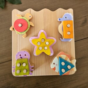 Sea Animal Shape Puzzle - Etsy
