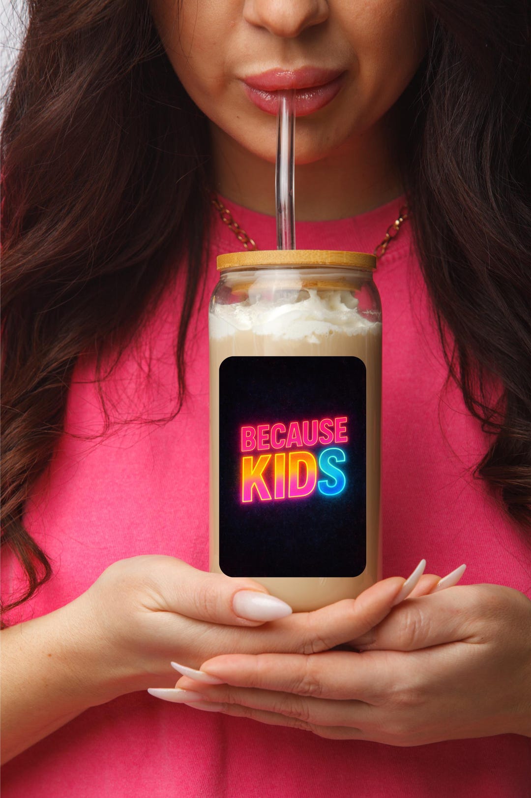 Colorful Kids Sipper Glass, 16oz | Fun & Bright Drinkware for Children ...