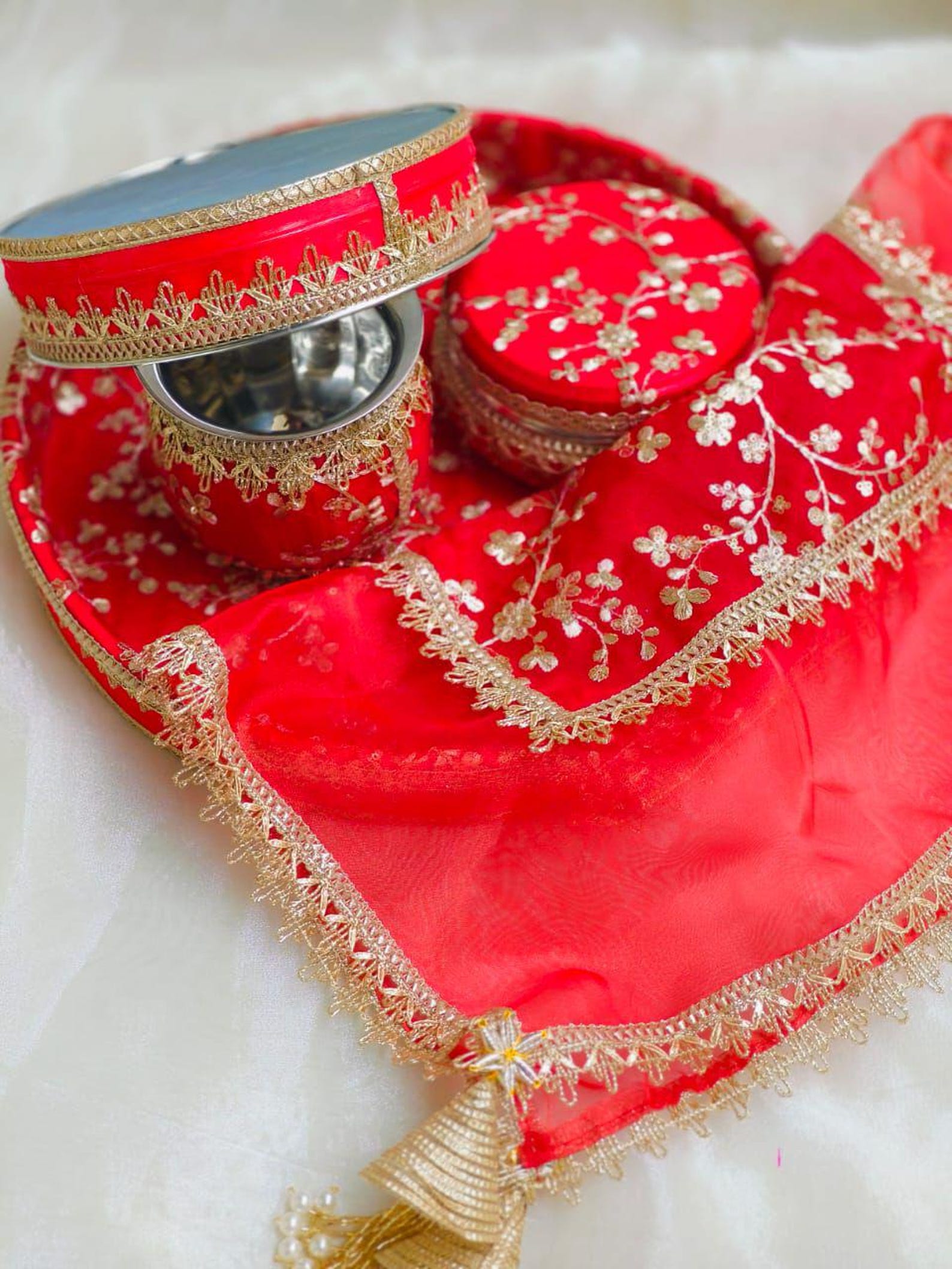 Karwachauth Thali Set Karva Chauth Puja Set Karwa Chauth Channi Lota ...
