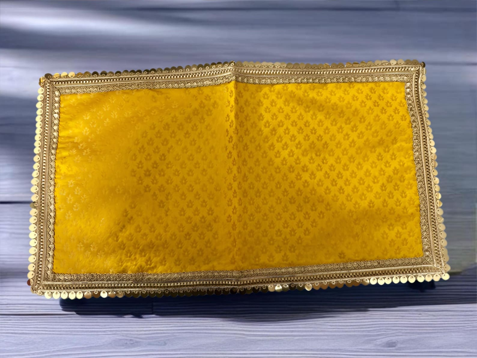 Banarasi Fabric Pooja Aasan Mat | Hindu Mandir Altar Cloth ...