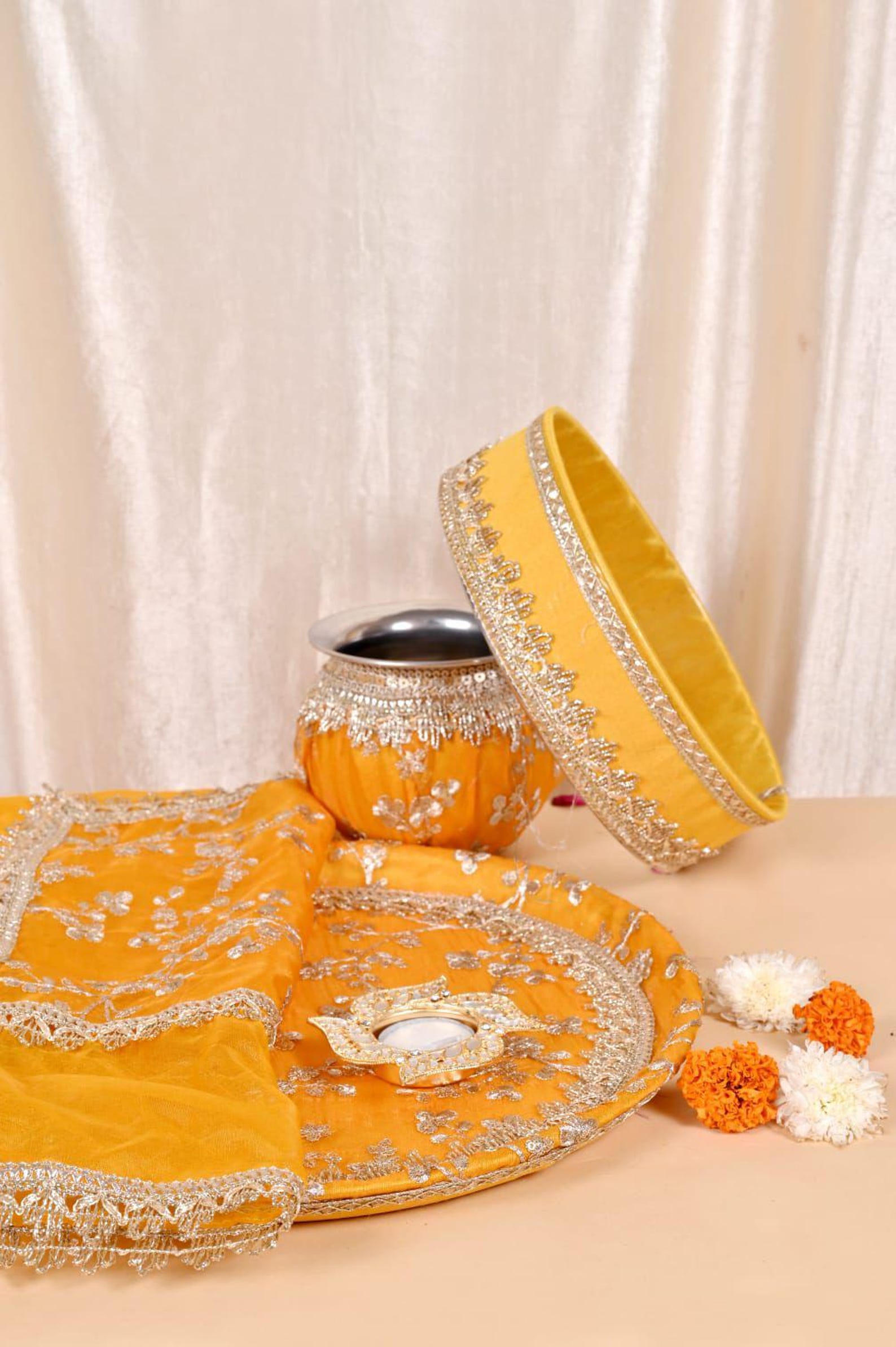 Karwachauth Thali Set Karva Chauth Puja Set Karwa Chauth Channi Lota ...