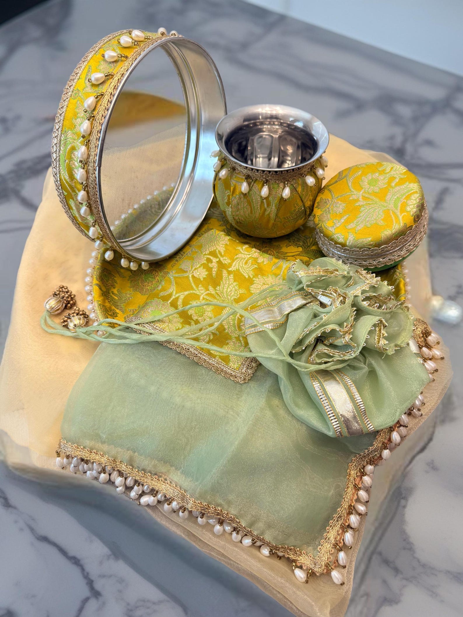 Karwachauth Thali Set Karva Chauth Puja Set Karwa Chauth Channi Lota ...