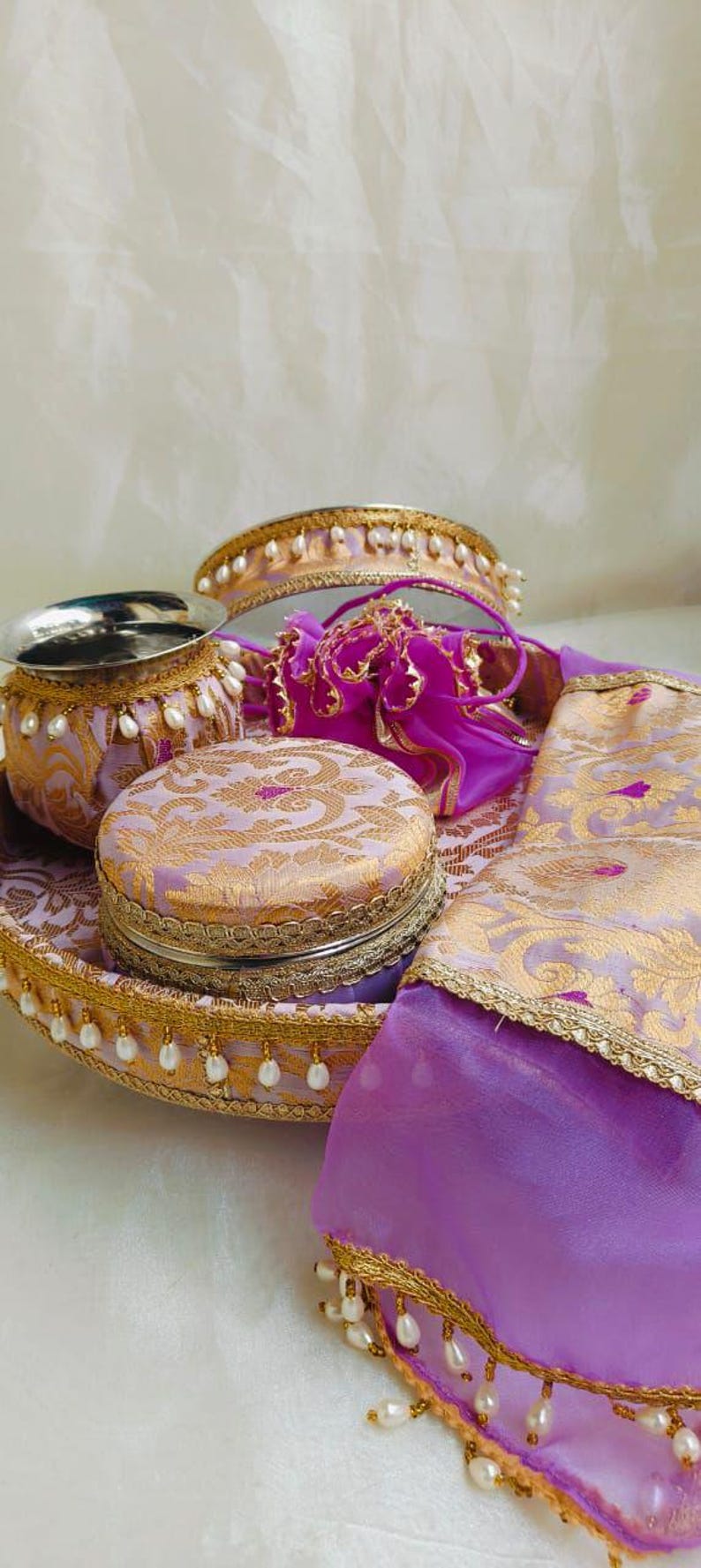 Karwachauth Thali Set Karva Chauth Puja Set Karwa Chauth Channi Lota ...