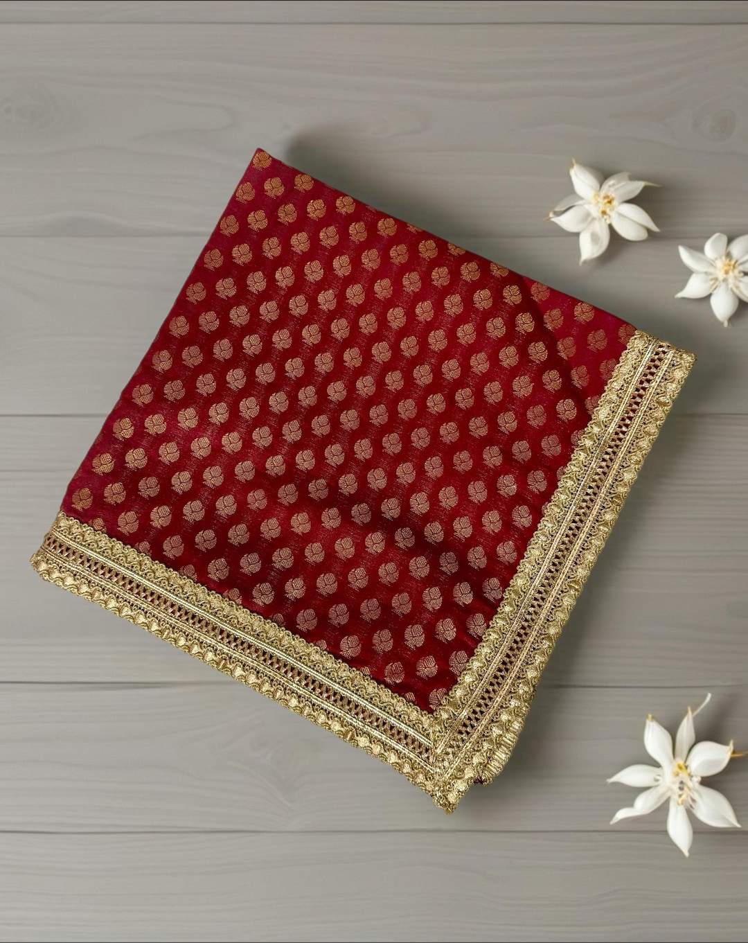 Banarasi Fabric Pooja Aasan Mat | Hindu Mandir Altar Cloth ...