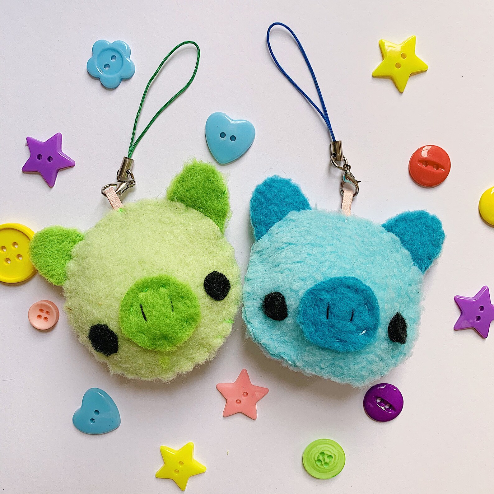 Stuffed Animal Pig Keychain at Tayla Macdermott blog