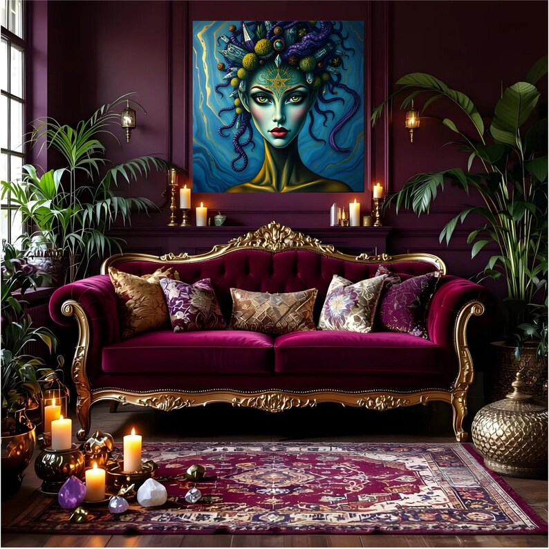 Galactic Transmission - Andromeda Priestess Light Code Alter & Wall Art ...