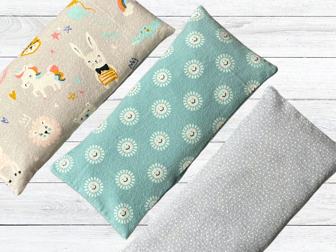 Flax Seed Heating Pad: 11"x5" Microwave Hot Pack With Removable Cover ...