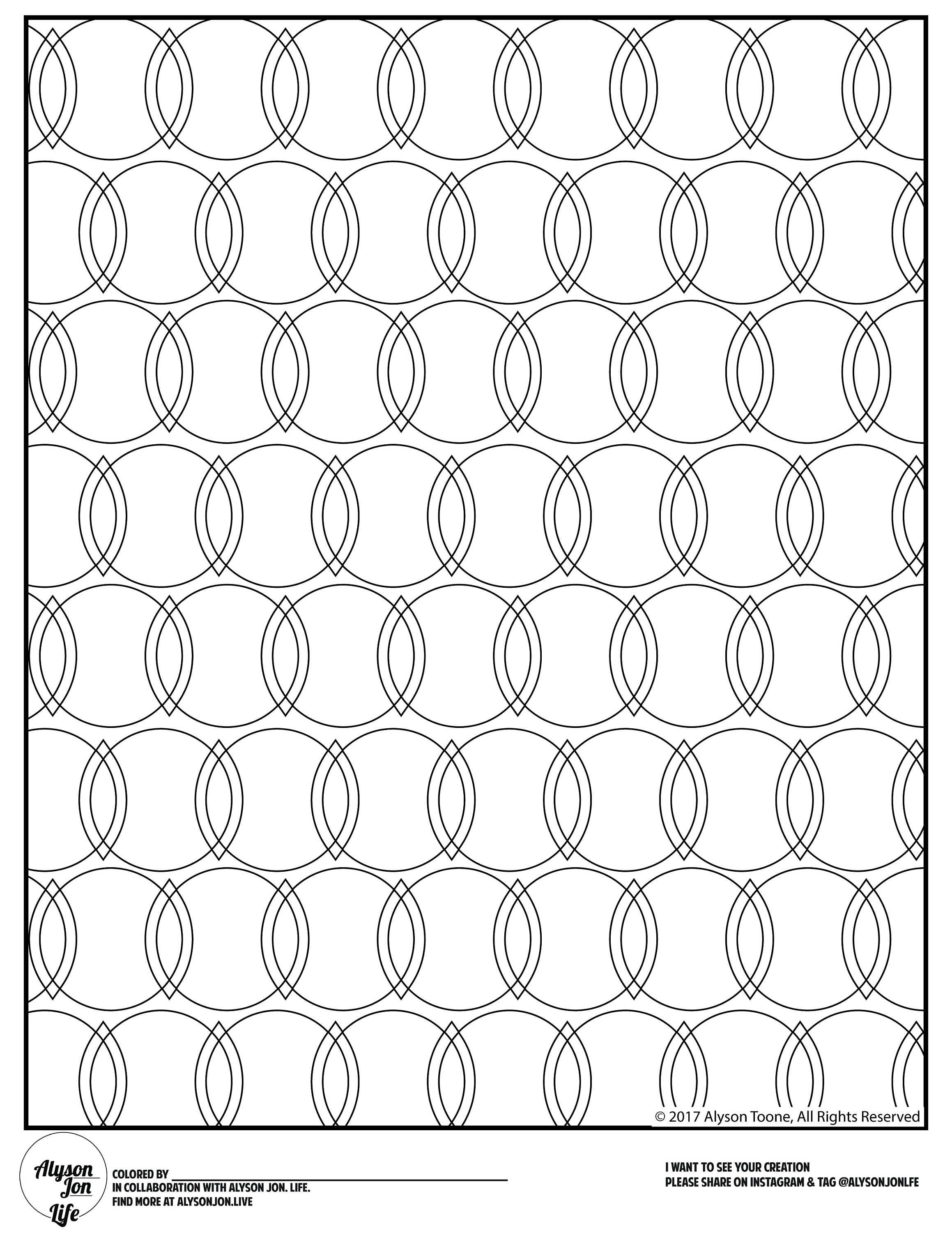 Adult Coloring Pages Geometric Pattern Artwork for Self-care - Etsy