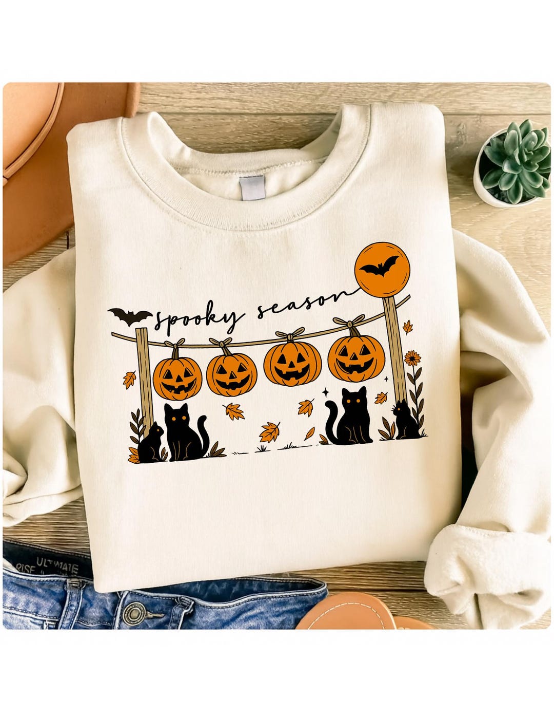 Spooky Season Black Cats & Jack-o-lanterns PNG (digital Download) - Etsy